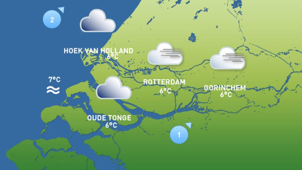 Het weer van vandaag: rustig en grijs