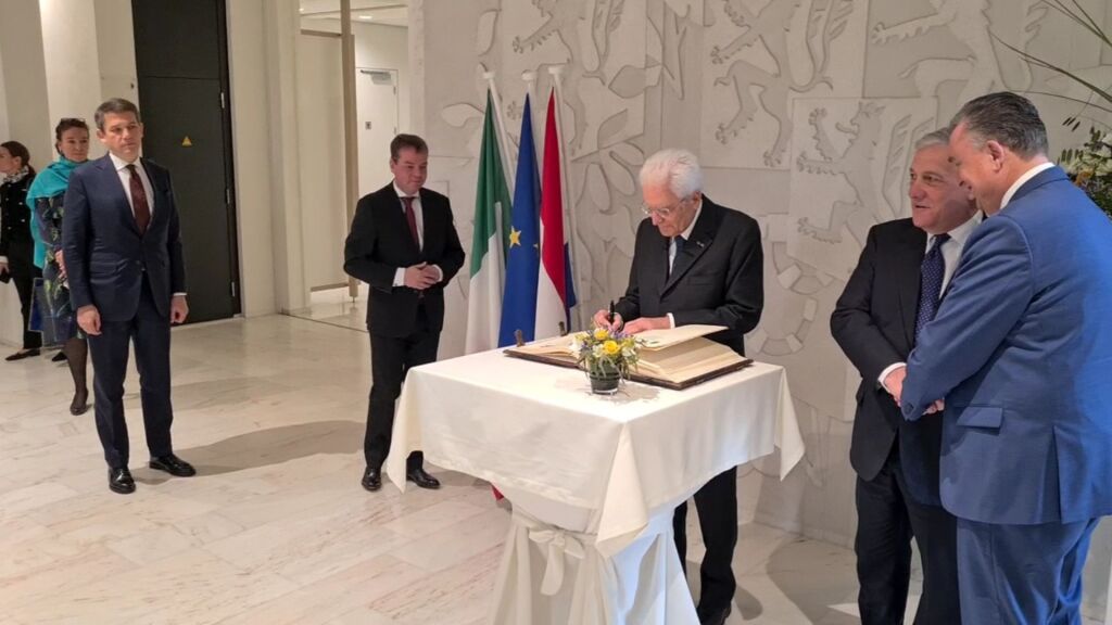 Italiaanse president sluit staatsbezoek af in Zuid-Limburg